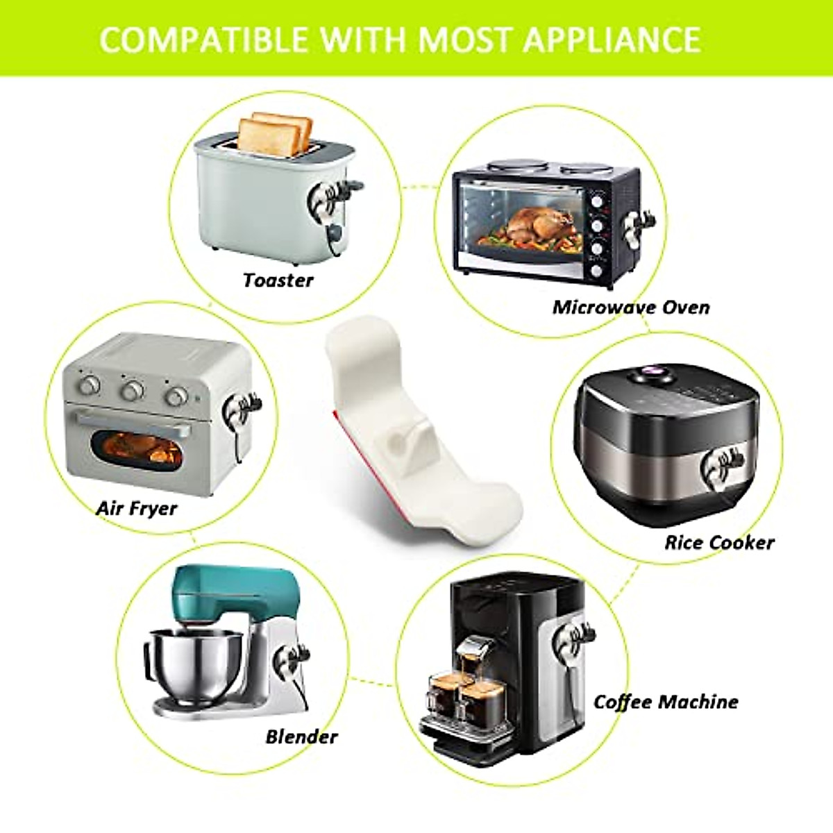 4 Pack Cord Organizer for Kitchen Appliances Cord Winder Wire Wrapper Around Cord Holder Compatible with Kitchen Stand Mixers Coffee Maker (4)