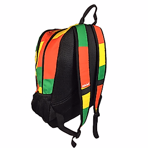 HBCali California Rasta Backpack with Padded Straps