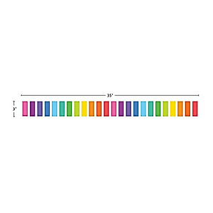 Colorful Stripes Straight Border Trim