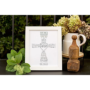 Precious Goddaughter Keepsake Frame - Gift for Goddaughter from Godparent for Baptism or Christening