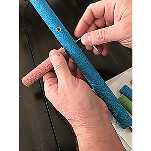 Mrli Pet Parrot Perch Rough-surfaced, Sand Perches for Parakeet and Other Small Bird Keeps Beaks & Claws Trimmed