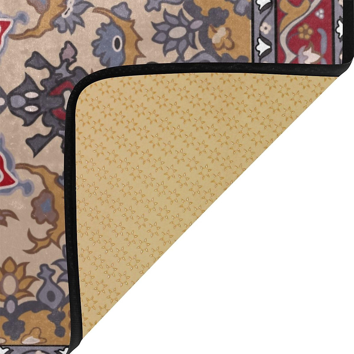 ElliTarr Kitchen Rugs and Mats Non Skid Washable Retro Red Absorbent Floor Mats Cushioned in Front of Sink for Home Farmhouse Kitchen Bathroom Kitchen Runner Rug 39 x20Inch