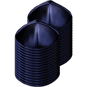 Pack of 30-Pcs - Hq 19/20CM Satin Kippah for Men & Boys, Yamaka Hat Designed in Israel - Kippot Bulk (Blue, Satin 30 Pack)