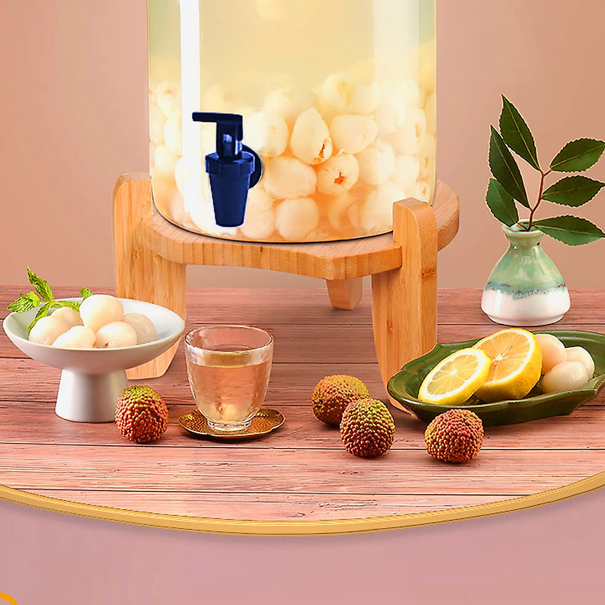 4 Pack 3/4Plastic Faucet,Replacement Cooler Faucet Water Bottle Jug Reusable Spigot Spout, BPA Free Dispenser Tap Set, Water Crock Valve Gravity Water Spigot (3/4" External Thread)