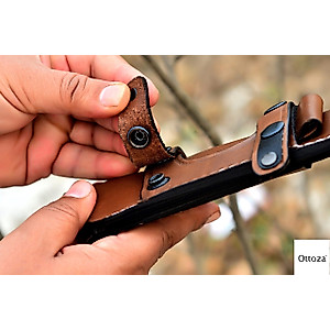 Ottoza TOP GRAIN Leather Knife Sheaths for Fixed Blade Knives, LEFT HAND Leather Knife Sheath for Belt, Leather Knife Holster Belt Knife Holder, Horizontal Knife Sheath for Belt No:102