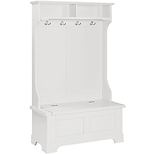 Crosley Furniture Campbell Hall Tree - White