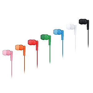 30 Packs Earbuds Bulk Headphones for Classrooms, QIDAIZUOEN Student Earphones Individually Wrapped for School in 7 Colors