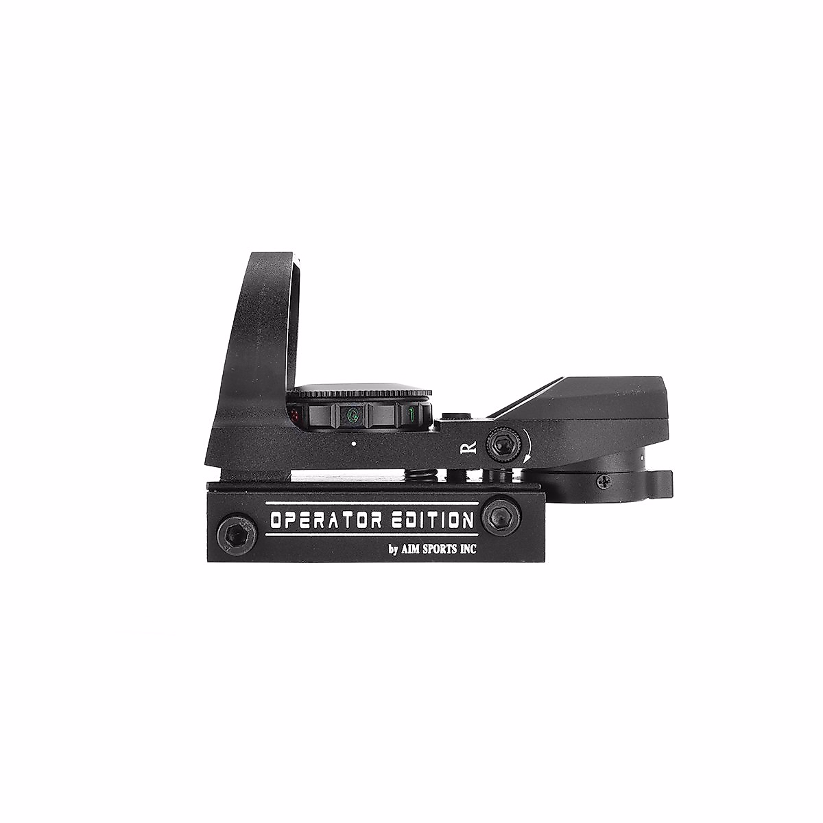 AIM Sports Dual Illumination 4 Different Reticles/Operator Edition Reflex Sights, Black