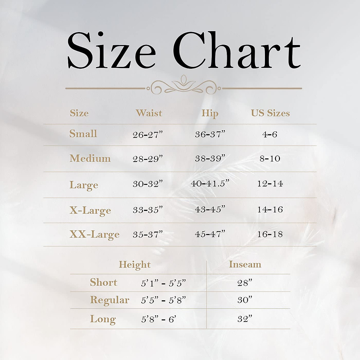 HDE Yoga Dress Pants for Women Straight Leg Pull On Pants with 8 Pockets Brown - M