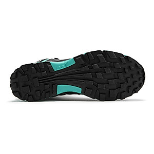 Inov-8 Womens Roclite G 370 - Waterproof Hiking Boots - Lightweight, Breathable - Graphene Grip - Mid Boot Fit - Vegan - Black/Teal 10 W US