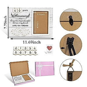 Wedding Anniversary Picture Frame Gift for Couple- Personalized Wedding Frames Gifts-Every Love Story is Beautiful but Our is My Favorite, Personalized Frames Gifts Hold 4x6 inch Photos