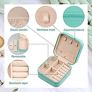 Western Jewelry Organizer Box Cowgirl Cow Print Travel Small Portable Jewelry Case for Country Girl Yellowstone Gift