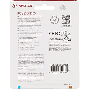 Transcend TS512GMTE220S 512GB M.2 NVMe PCIe Gen3x4 MTE220S Internal Solid State Drive