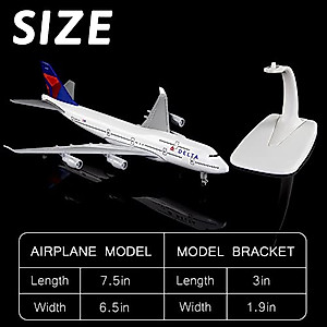 Busyflies 1:300 Scale Delta Boeing 747 Airplane Models Alloy Diecast Plane Model
