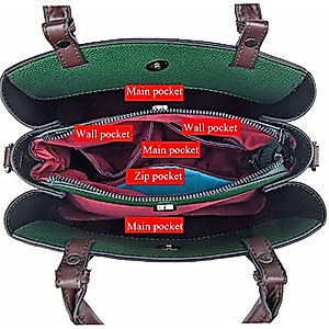 ZiMing® Fashion Handbag Large Capacity Tote Bag Top Handle Handbag Shoulder Bag-White