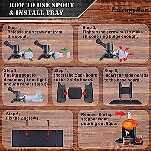 Football Whiskey Decanter Set with Glasses Spout Football Chiller,Whiskey Decanter Sets for Men,Tequila Liquor Decanter Whiskey Set Bourbon Gifts for Men Gifts for Dad Gifts for Boyfriend Him Husband