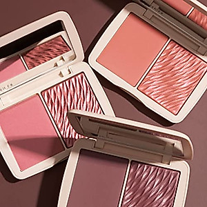 COVER FX Monochromatic Powder Blush Duo - Sweet Mulberry: Rich Berry - Matte + Shimmer Finish - Create Custom, High Impact Color