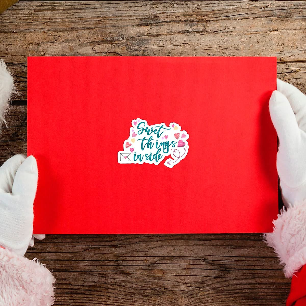 Muminglong 1.5 Inch Sweet Things in Side Sticker,Thank You Sticker, Small Business, Handmade Sticker,Packaging Sticker, 500 PCS