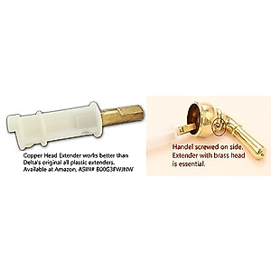 Trim Kit for 2-handle Shower Valve, Fit Delta Washerless Shower, Polished Brass Finish -By Plumb USA 38822