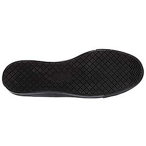 Shoes for Crews Delray, Men's, Women's, Unisex Canvas Work Shoes, Slip Resistant, Water Resistant, Black, Men's 12 / Women's 13.5