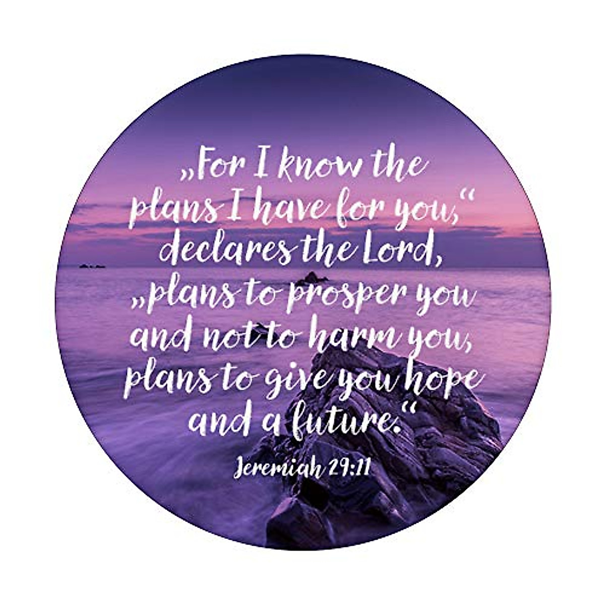 Bible Verse Jeremiah 29 11 Religious Gift Faith Christian PopSockets PopGrip: Swappable Grip for Phones & Tablets