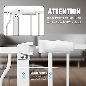 Easy Walk Baby Gate for Stairs & Doorways with Optional Extensions, Detachable Extra Wide Pet Gates with Automatic Closing, Safety Gate, Dog Playpen for Hallway