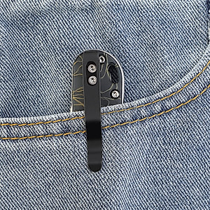 Kizer PPY EDC Knife 3.27 Inches S35VN Blade Pocket Knie Brass and Raffir Handle Folding Knives Ki3587A1