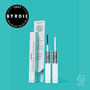 Lash24 by Hair La Vie - Eyelash Serum & Eyebrow Serum - Lash Enhancer and Primer - Dual Formula with AM Lash Primer & PM Lash Boost - Long Lash Serum to Lengthen Lashes All Day - 2-Month Supply