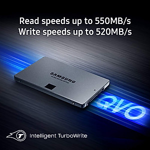 Samsung 860 QVO SSD 4TB - 2.5 Inch SATA 3 Internal Solid State Drive with V-NAND Technology (MZ-76Q4T0B/AM), Gray