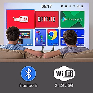 LHLLHL Mini DLP Projector Portable Proyector LED DLP Beamer Home Cinema Support (Size : 8GB)