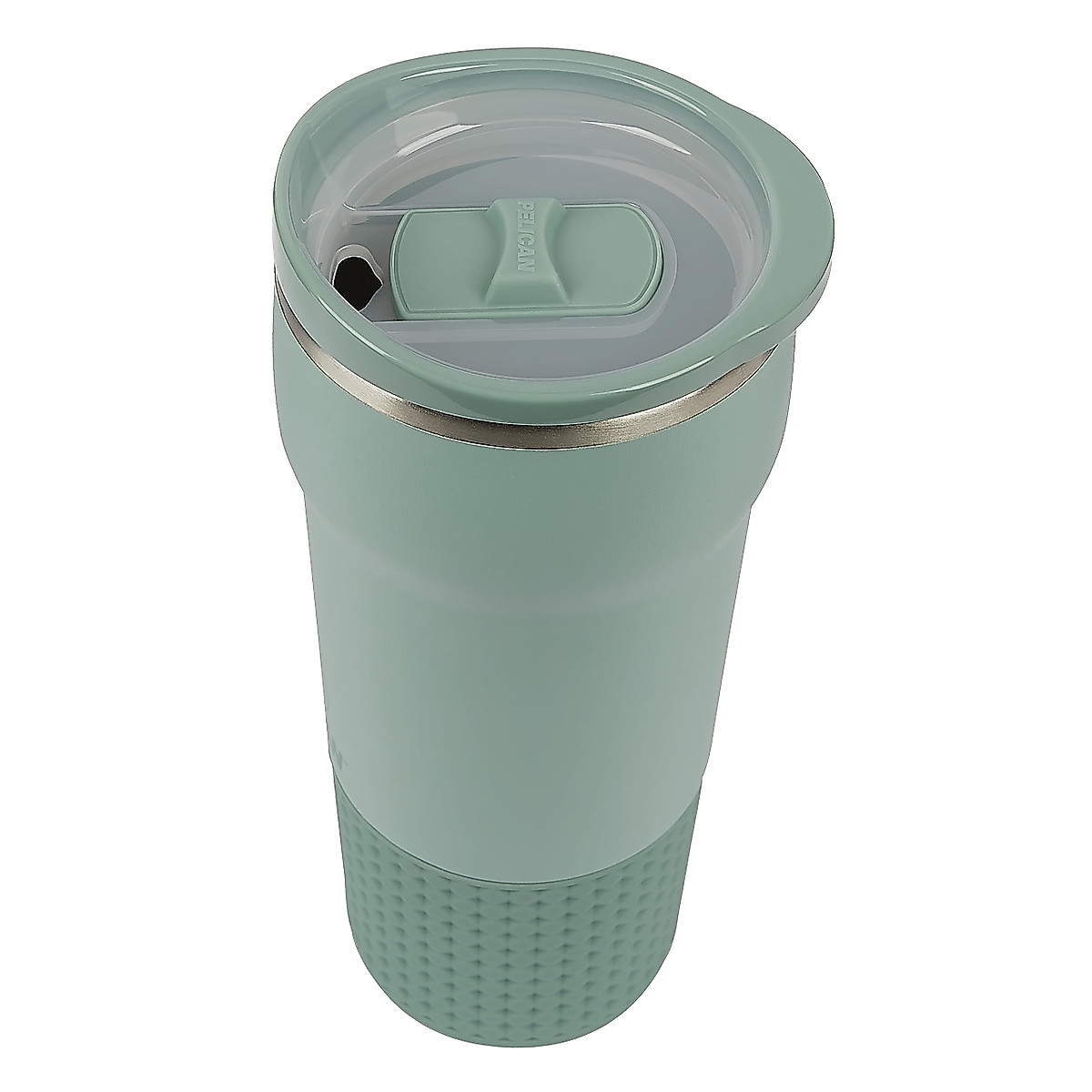 Pelican Hydration Pelican Cascade™ 22 oz Vacuum Insulated Tumbler - Recycled Stainless Steel Double Wall Travel with Dual Lid, Powder Coated Insulated Coffee Mug For Hot Cold Drinks, Sage