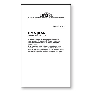 Burpee Fordhook 242 Bush Bean Seeds 4 ounces of seed