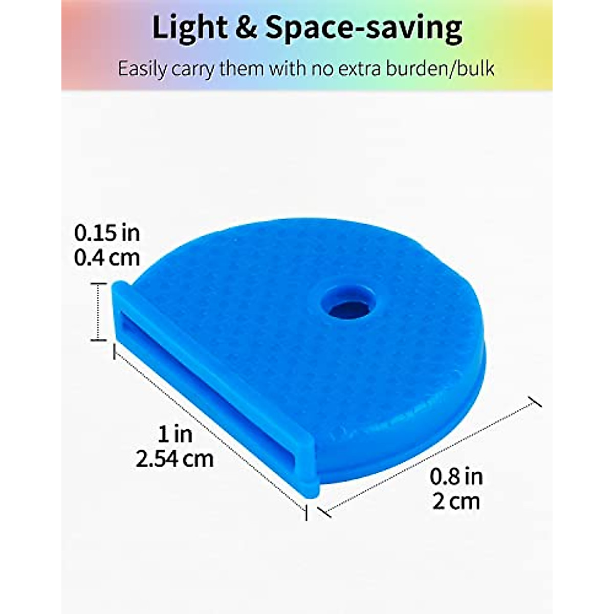 Uniclife 32 Pcs Key Cap Covers 1 Inch Key Head Protectors Soft Flexible Key Identifiers for Standard Regular Thin Flat House Keys (Not Suitable for Odd-Shaped Keys), 8 Colors