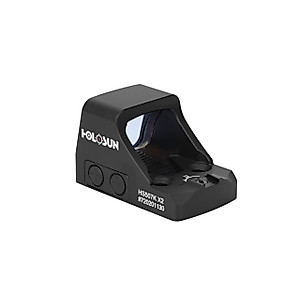 HOLOSUN HS507K X2 Multi-Reticle Red 2 MOA Dot & 32 MOA Circle Open Reflex Pistol Sight - Durable Shake-Awake Parallax-Free Aluminum Sight for Subcompact Handguns