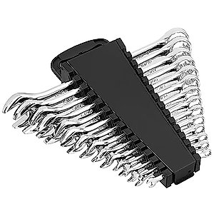 Amazon Brand - Denali 1/4-1-Inch, Wrench Set with Holder, 14-Piece
