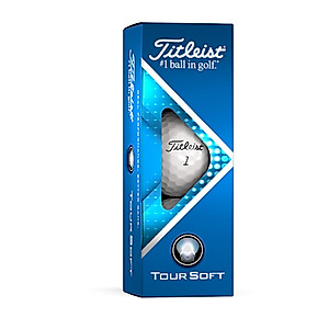 Titleist Tour Soft Golf Balls, White (One Dozen)