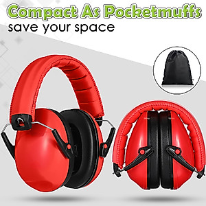 Xuhal 4 Pcs Kids Ear Protection Safety Earmuffs Hearing Protection Headphones for Noise Reduction Soundproof(Multicolor)