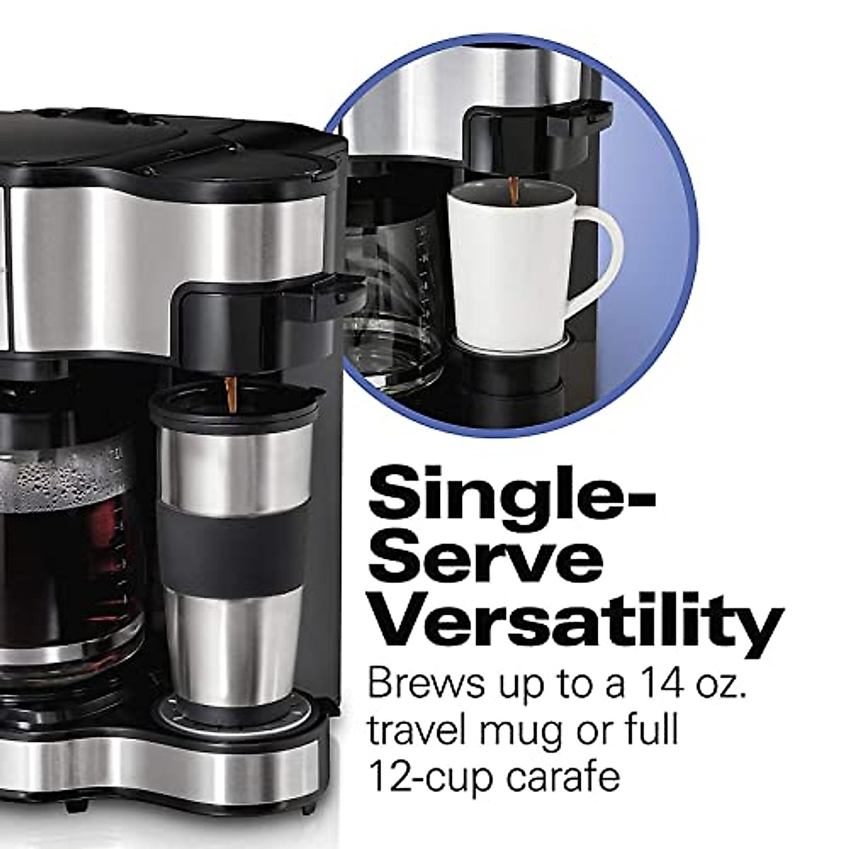 Nozaya 12 Cup Drip Coffee Maker - 2-Way Programmable Coffee Machine, Easy to Clean, Black