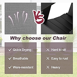 MAT EXPERT Folding Patio Chairs Set of 2, Portable Folding Chairs for Outside w/Metal Frame & High Back Support, Patio Lawn Chairs for Picnic, Camping, Beach, Backyard, Balcony, 330 lbs Capacity