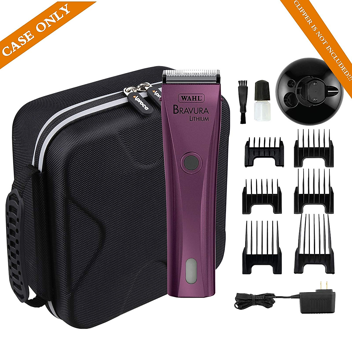 Aproca Hard Storage Travel Case for Wahl Professional Animal Bravura Corded/Cordless Clipper Kit