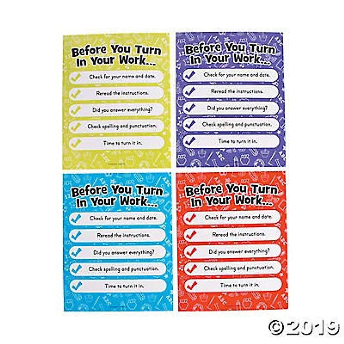 Homework Folders - 12 Pieces - Educational and Learning Activities for Kids