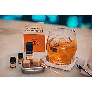 Old Fashioned Cocktail Kit - The Cocktail Box Co. Premium Travel Cocktail Kits | Old Fashioned Kit, Muddler, Cocktail Sugar Cubes, Bitters for Cocktails | Old Fashioned Bar Mixology, Old Fashioned Mix