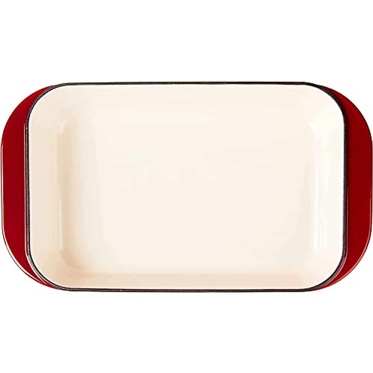 Cuisinart CI1136-24CR Chef's Classic Enameled Cast Iron 14-Inch Roasting/Lasagna Pan, Cardinal Red