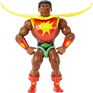 Masters of the Universe Origins Toy, Sun-Man 5.5-in Action Figure Collectible, 16 Movable Joints, Accessories