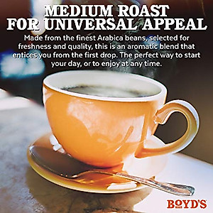 Boyd's Coffee Good Morning Blend – Medium Roast Ground Coffee – Blended from 100% Arabica – Rich & Full-Flavored – 12 oz.
