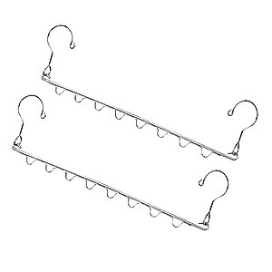 GARVALON Clip Hangers 2pcs Clothes Hangers Clothes Drying Rack Storage Hanger Hook up Storage Artifact Show Off Fold Drying Rack Storage Rack Clip Hooks