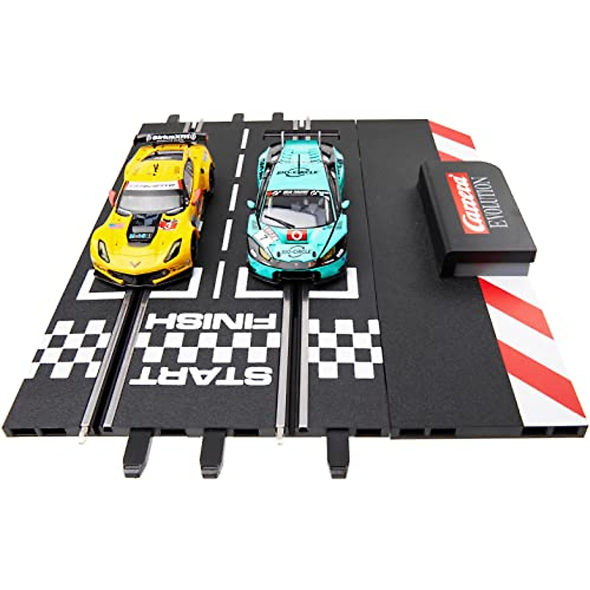 Carrera Evolution 20025240 Super Cars Analog Electric 1:32 Scale Slot Car Racing Track Set - Includes Two 1:32 Scale Cars & Two Dual-Speed Controllers Ages 8+