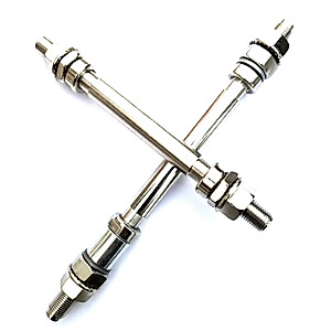 Free-fly Bike Bicycle Wheel Hub Non Quick Release Lock Skewers Prevent Removing Wheels by Hands Bike Repair Tool (1 Pair, 2 Piece)