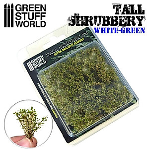 Green Stuff World - Tall Shrubbery - White Green 9927