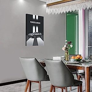 Car Poster Ferrari F40 Supercar Posters Racing Car Canvas Wall Art For Boy's Bedroom SuperCar Wall Decor Frame-style 24x36inch(60x90cm)